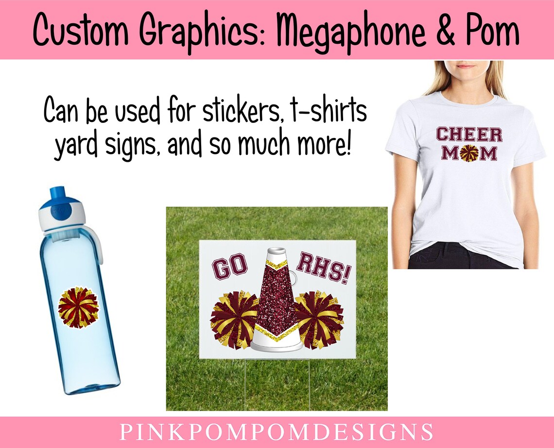 Glitter & Glam Digital Megaphone Clipart Graphics Megaphone - Etsy