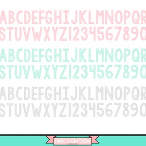 Digital Alphabet Clipart Set - Scribble Abcs - Chalkboard Letters ...