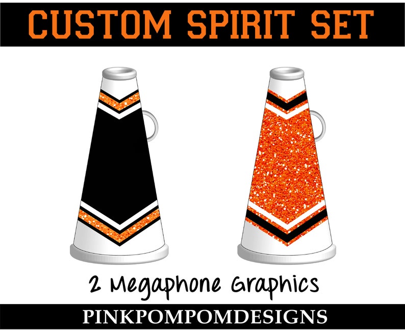 Glitter and Glam Custom Spirit Set Digital Clip Art Graphics ...