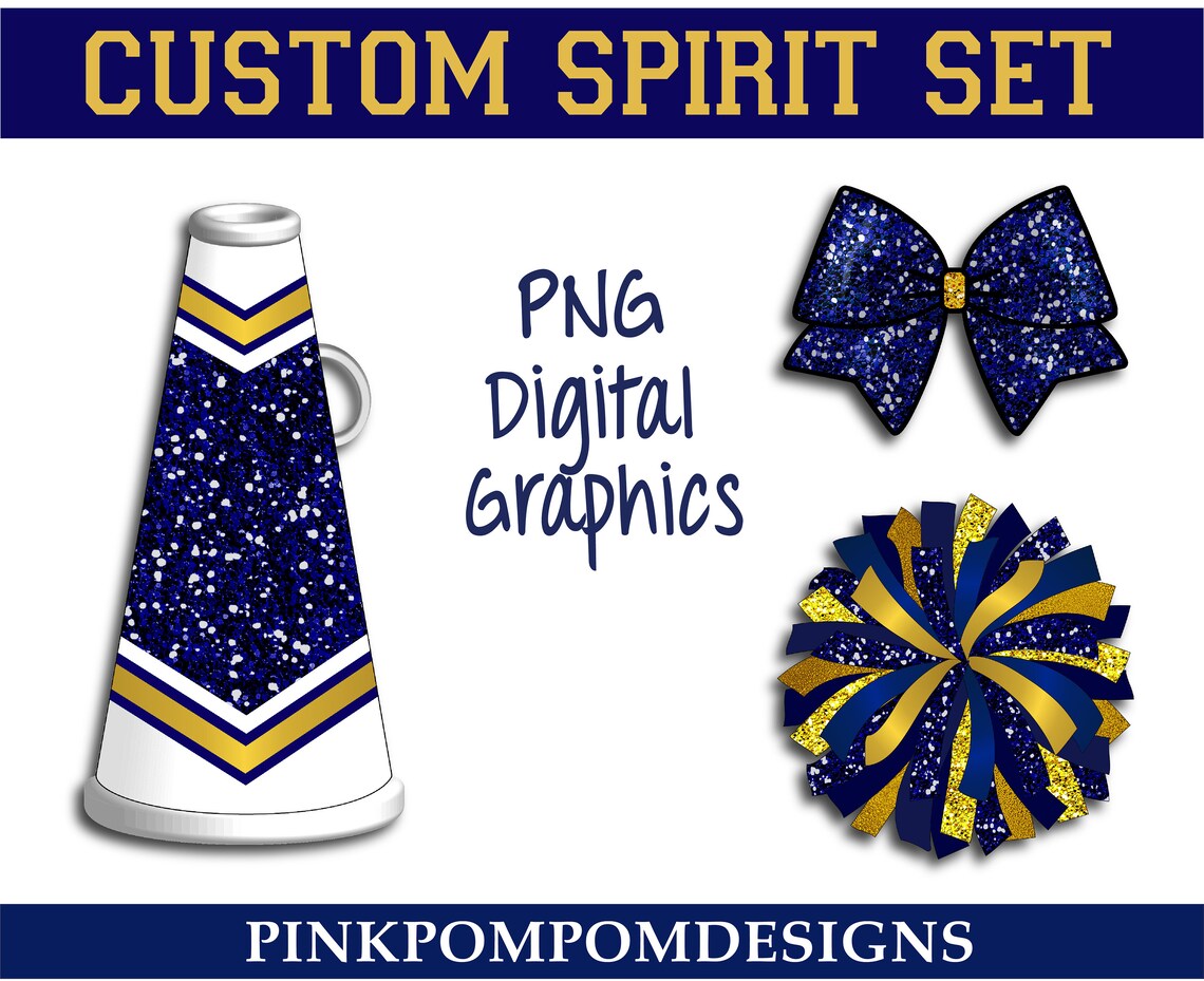 Glitter and Glam Custom Spirit Set Digital Clip Art Graphics - Etsy