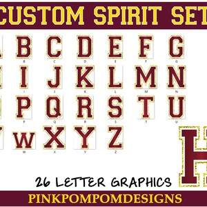 Glitter and Glam Custom Cheer Digital Clip Art Set - Maroon Gold Cheer ...