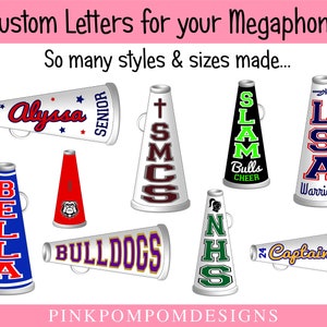 CUSTOM ORDER - Custom Digital SVG Files for Megaphone Letters - Letters ...