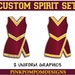 Glitter and Glam Custom Cheer Digital Clip Art Set - Maroon Gold Cheer ...