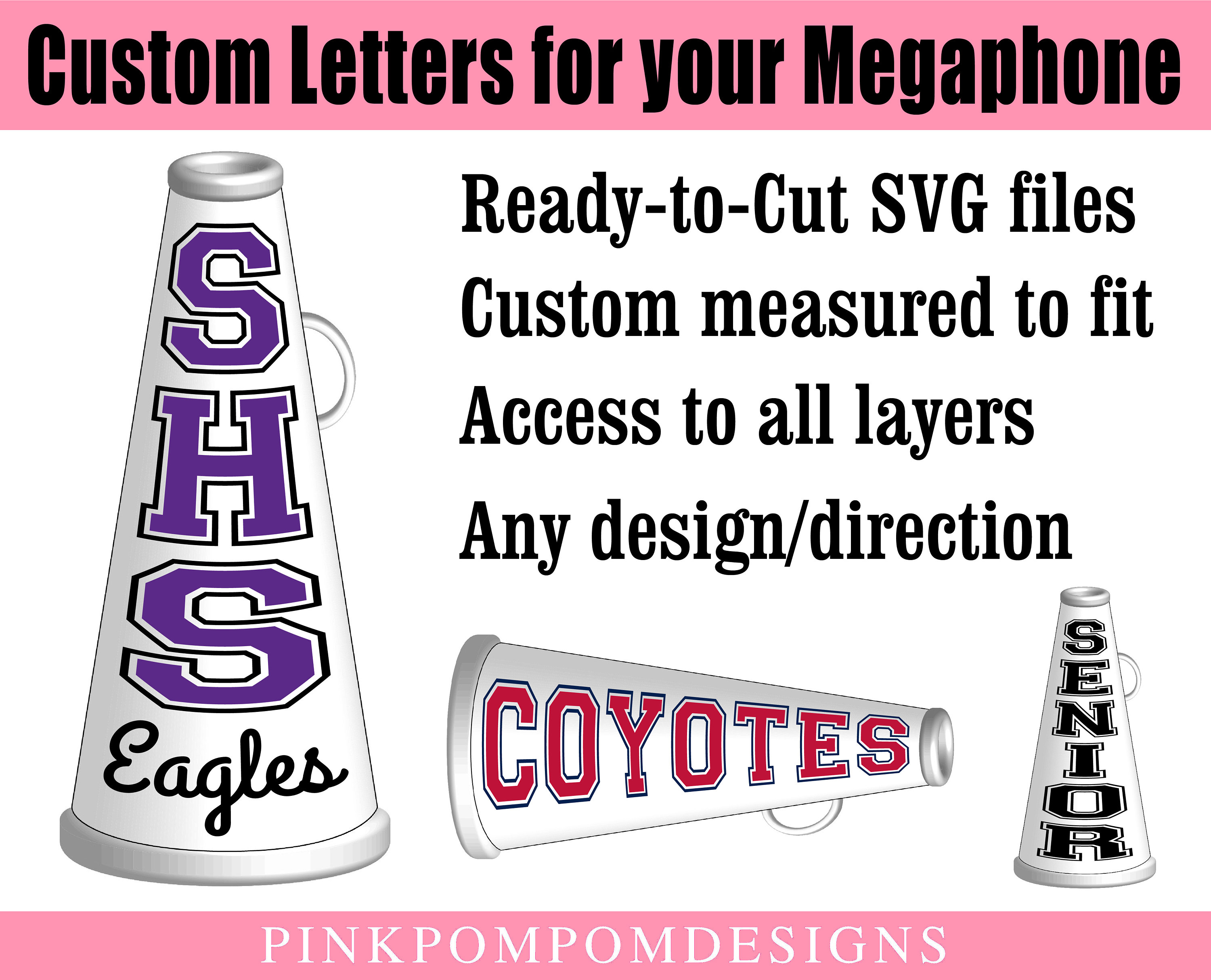 Cheerleading Megaphone Template