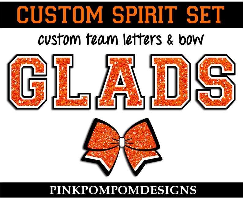 Glitter and Glam Custom Spirit Set Digital Clip Art Graphics - Etsy