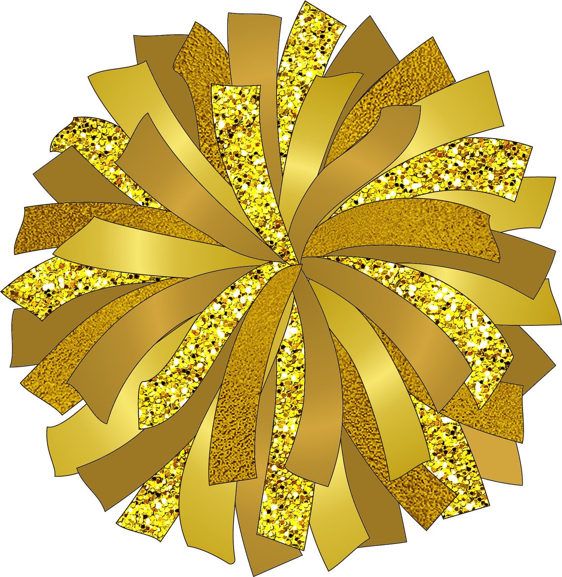 CUSTOM POM Glitter and Glam Pom Pom Digital Clip Art - Etsy