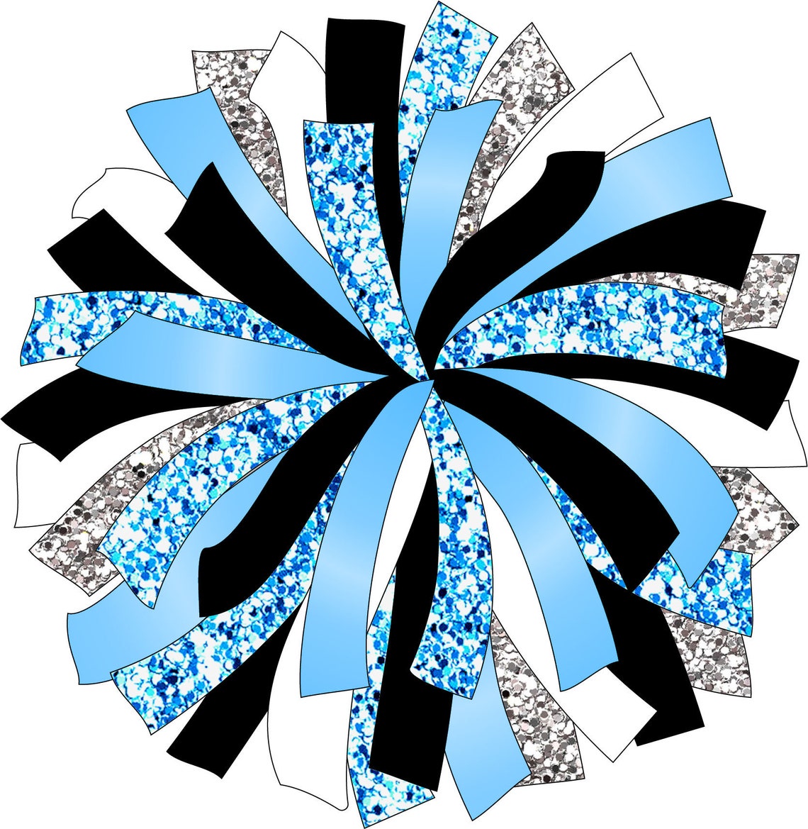 CUSTOM POM Glitter and Glam Pom Pom Digital Clip Art - Etsy