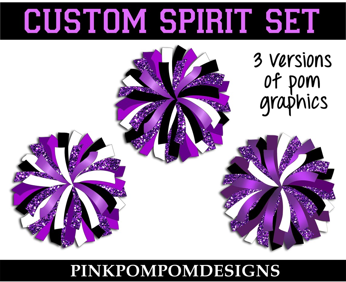Glitter and Glam Custom Spirit Set Digital Clip Art Graphics - Etsy
