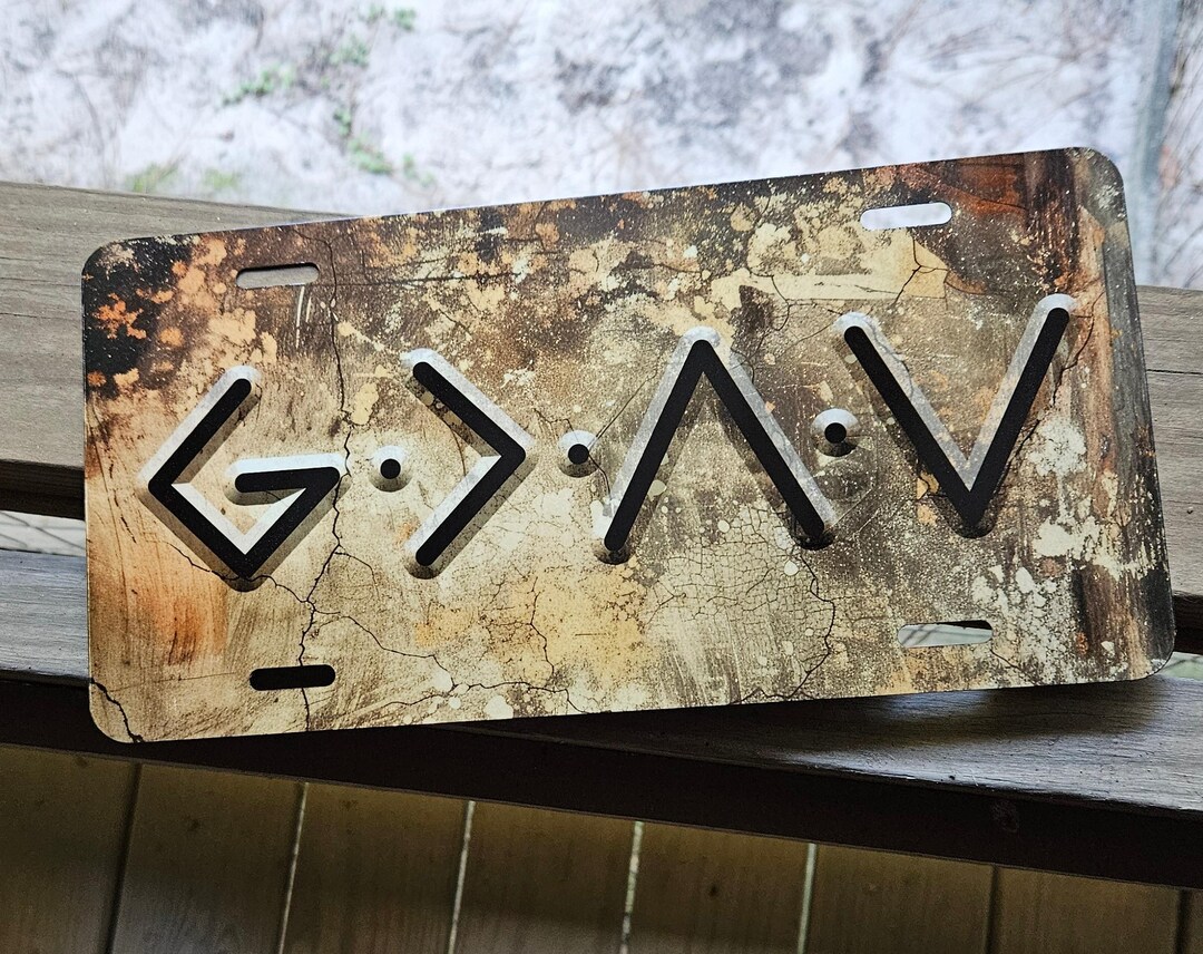 God is Greater Than the Ups and Downs Licence Plate, Car Tag, Religious ...