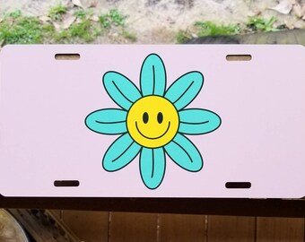 Smiley Face Front License Plate - Etsy