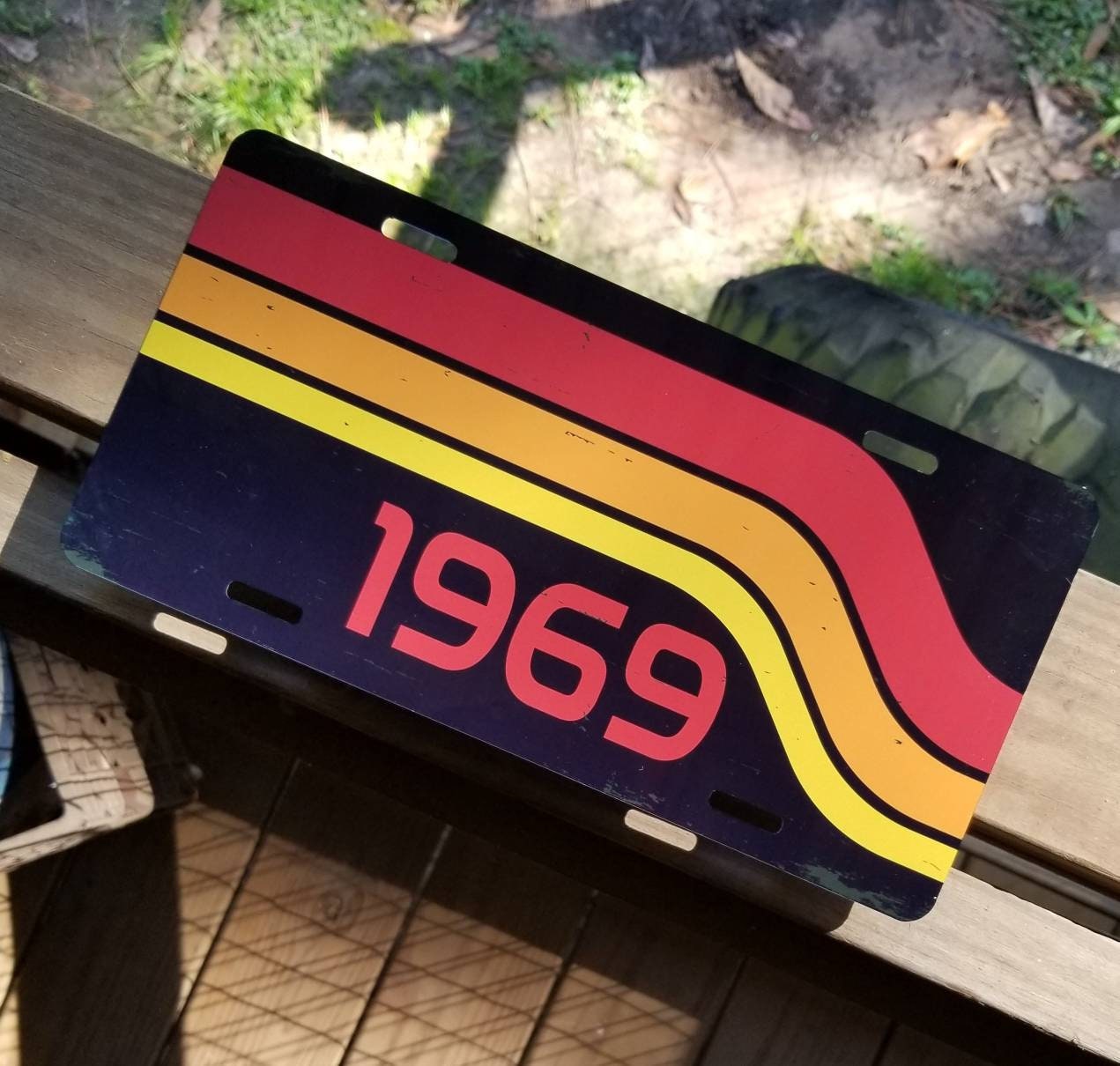 Custom Year License Plate for Your Car or Truck. Vintage Style | Etsy