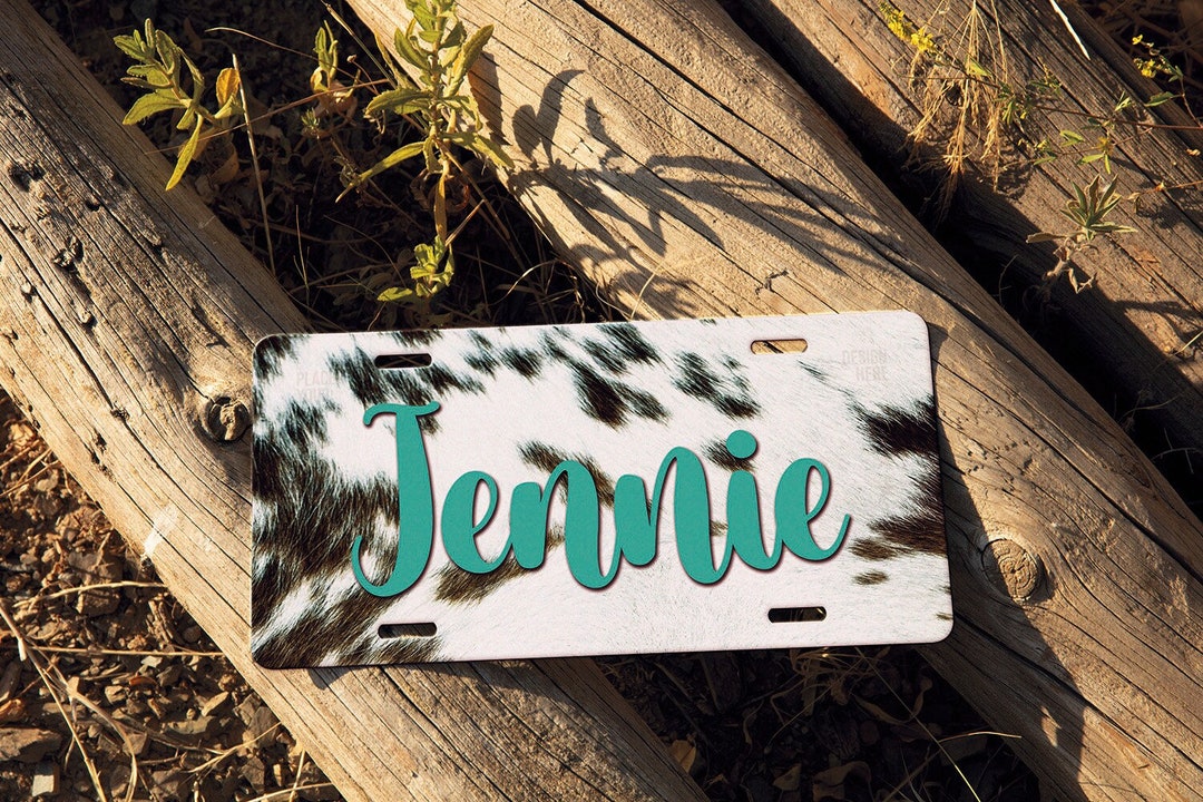 Custom Cow Print Personalized Western Theme Turquoise, Brown, Custom ...