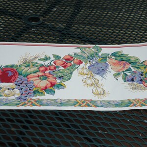 Vintage Wallpaper Border, Vegetable Garland With Asparagus Border - Etsy