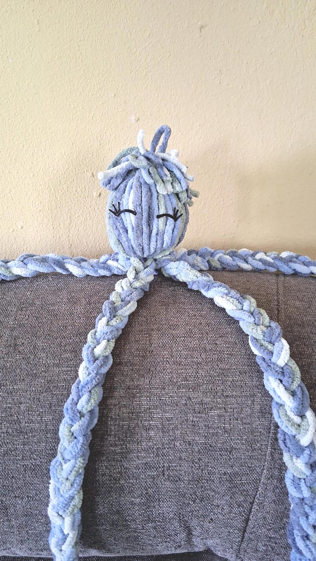 Handmade Macrame Octopus, Crib Pendant, Bows Display, Home Decor ...