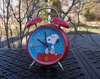 Snoopy alarm clock | Etsy