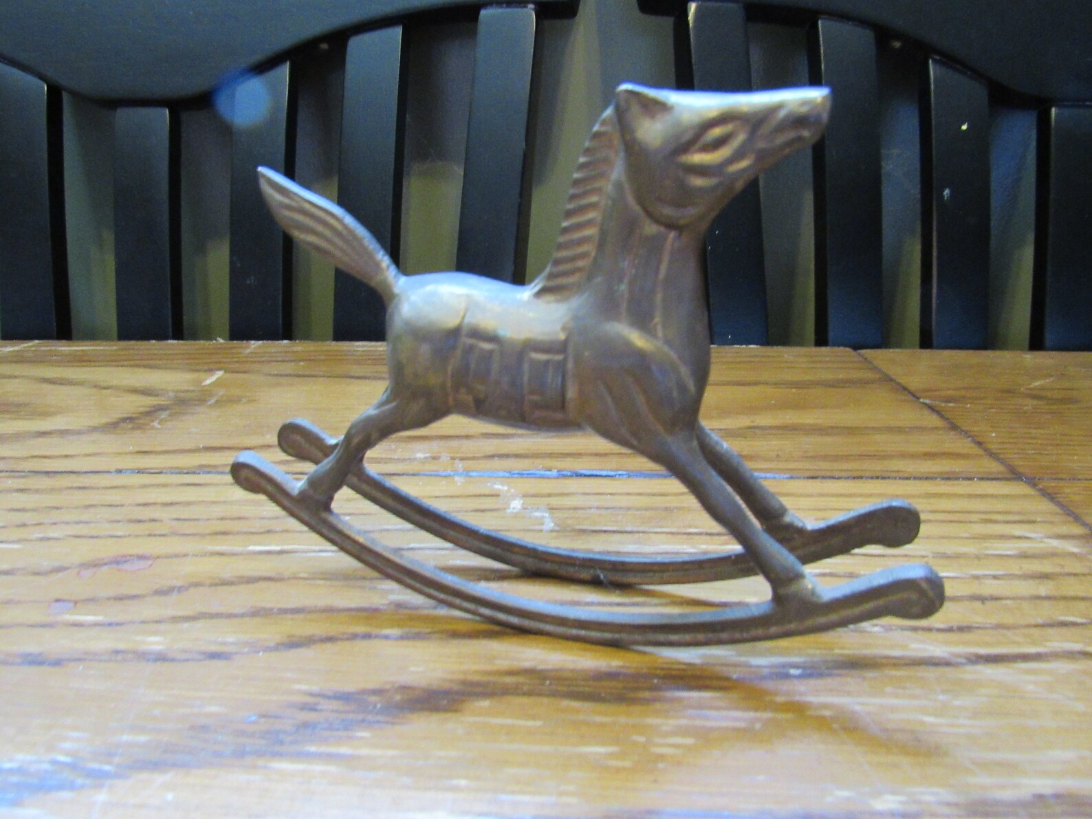 Vintage Brass Rocking Horse Solid Brass Horse Figurine - Etsy