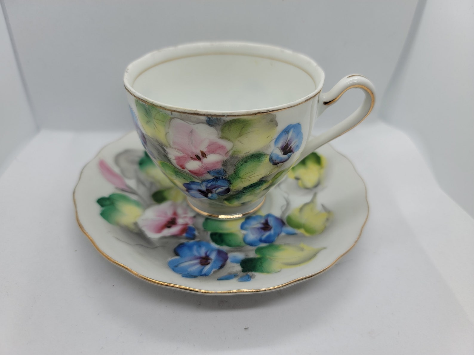 Kasuga Ware Fine China Porcelain Japan Flower of Month Cup No | Etsy