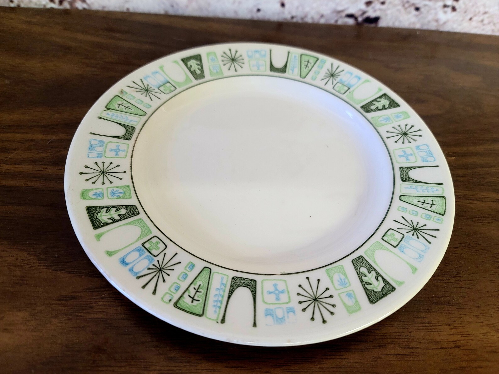 MCM Atomic Dinnerware Taylor Smith Cathay Plate 6.5 | Etsy