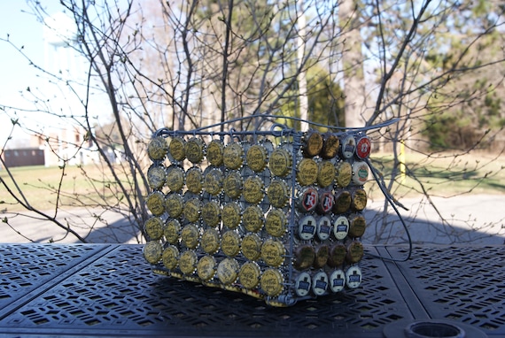 Coca Cola Folk Art Bottle Cap Basket Vintage Folk Art | Etsy