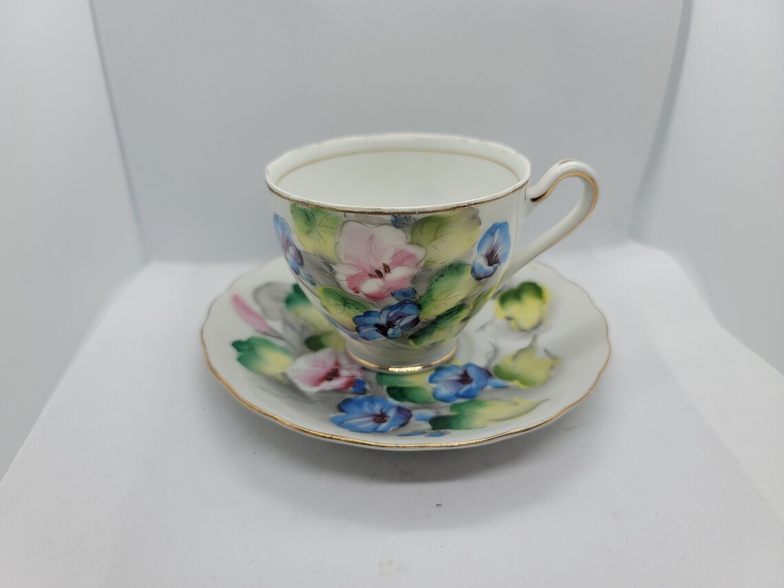 Kasuga Ware Fine China Porcelain Japan Flower of Month Cup No - Etsy