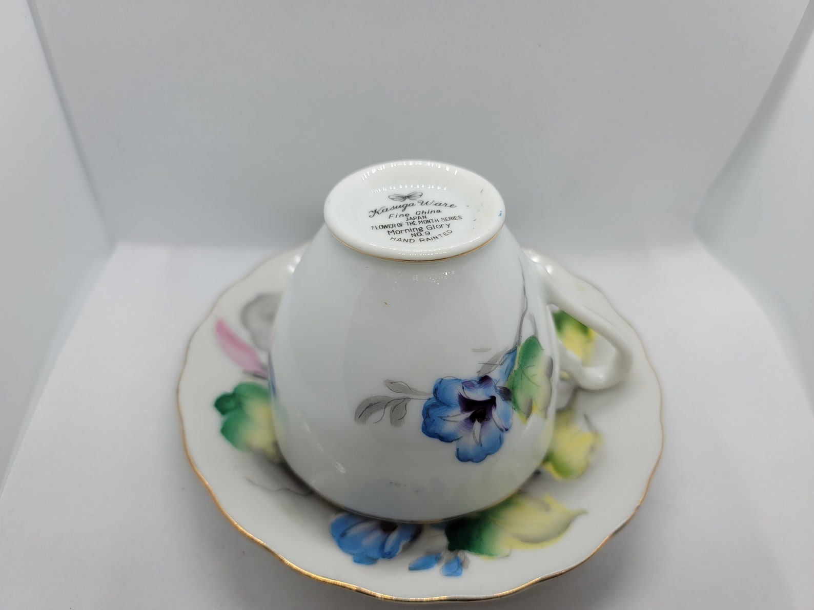 Kasuga Ware Fine China Porcelain Japan Flower of Month Cup No | Etsy