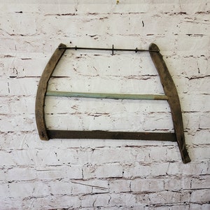 Farmhouse Antique Bow Saw Primitive Rustic Decor Cross Cut Saw Buck Saw ...
