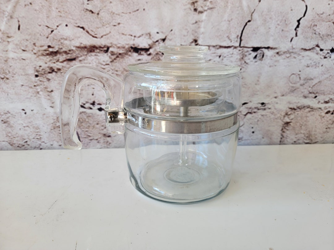 Vintage Pyrex Flameware 7759 Coffee Pot, 9 Cup Pyrex Flameware ...