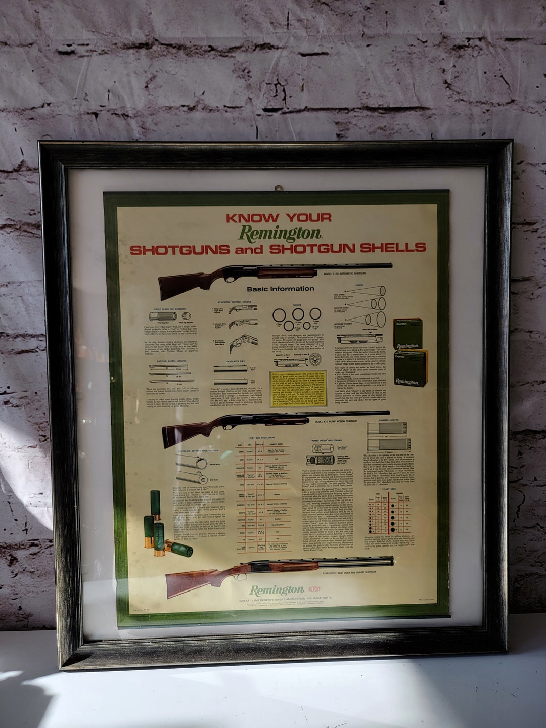Remington Posters. Ca. 1970's. Know Your Remington Shotguns and Shotgun ...