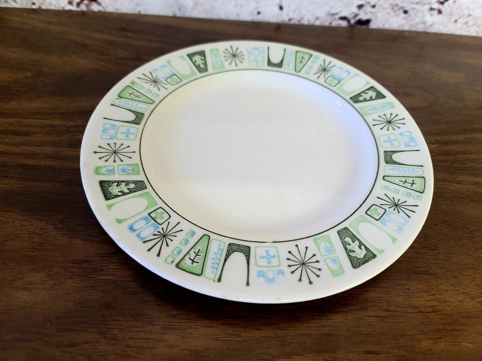 MCM Atomic Dinnerware Taylor Smith Cathay Plate 6.5 | Etsy