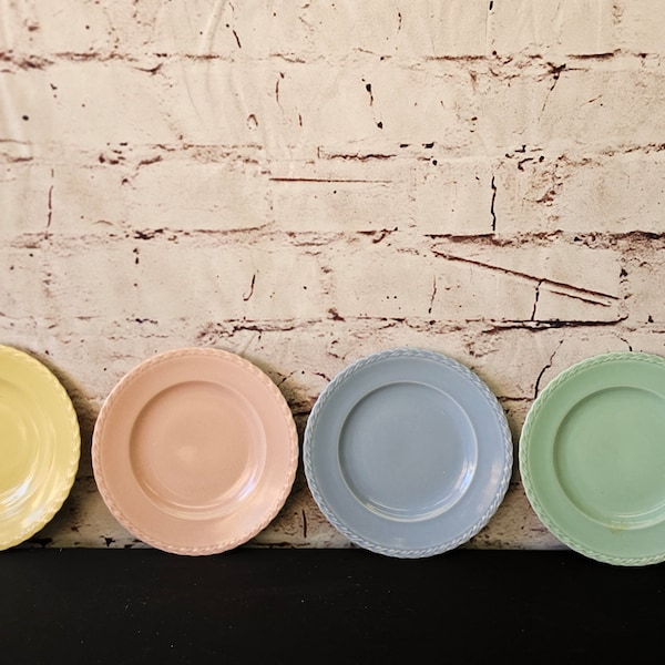 Yellow and Blue Dinner Plates - Etsy