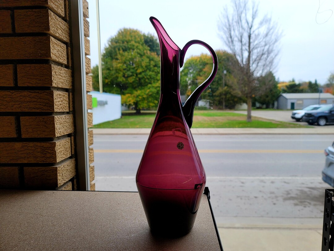 Mid Century Italian Art Glass Amethyst Charafe Decanter - Etsy