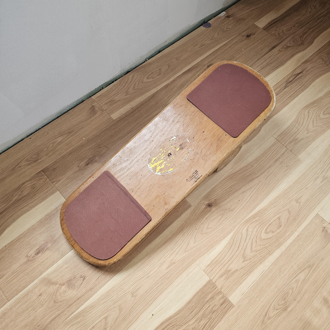 Vintage Bongo Board Wooden Balance Board Trainer Fitness Exercise ...