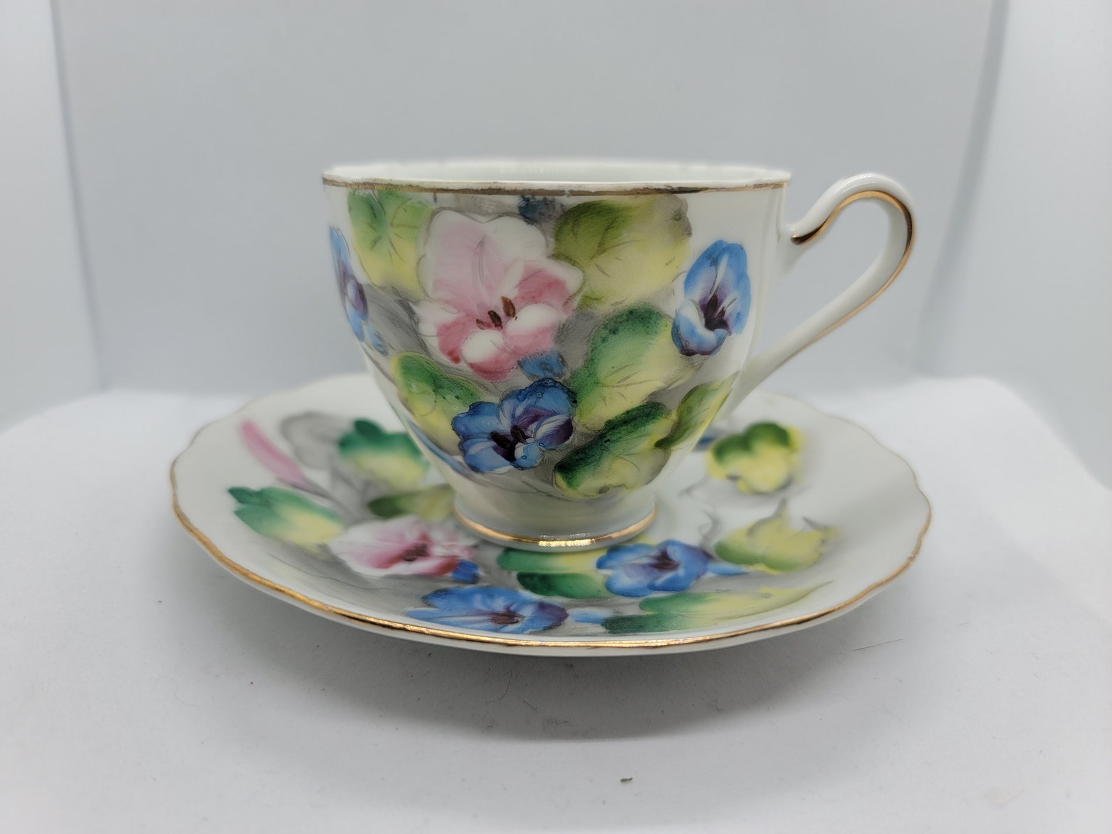 Kasuga Ware Fine China Porcelain Japan Flower of Month Cup No | Etsy