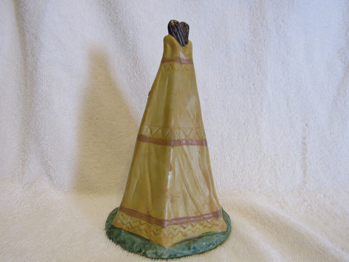 Native American Indian Man Standing Outside Teepee Sculpture - Etsy