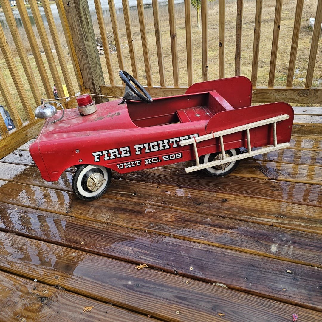 Vintage AMF Fire Fighter Unit No 508 Pedal Car - Etsy