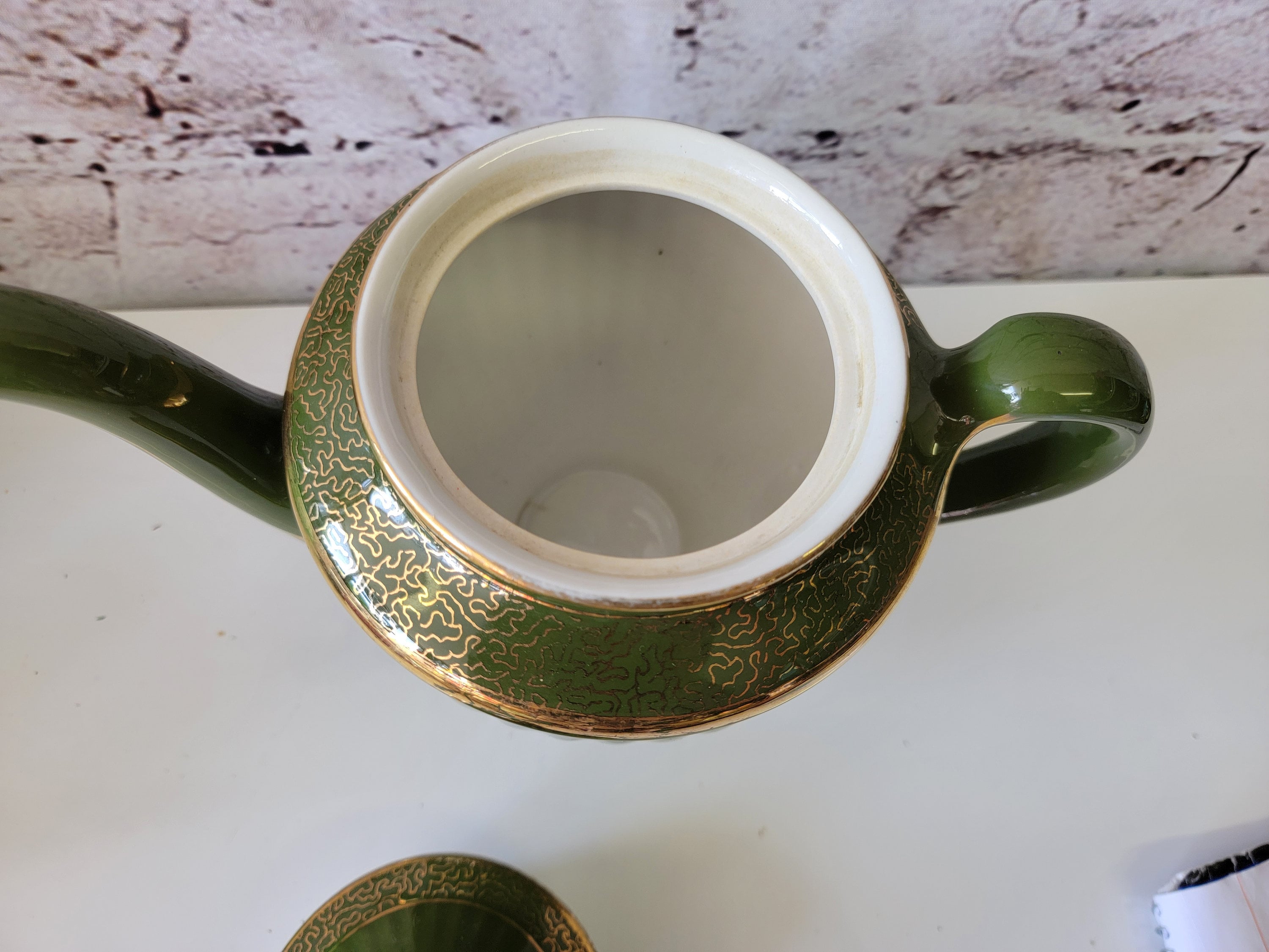 Hall Teapot 8 Cup Size Los Angeles Pattern Forest Green - Etsy