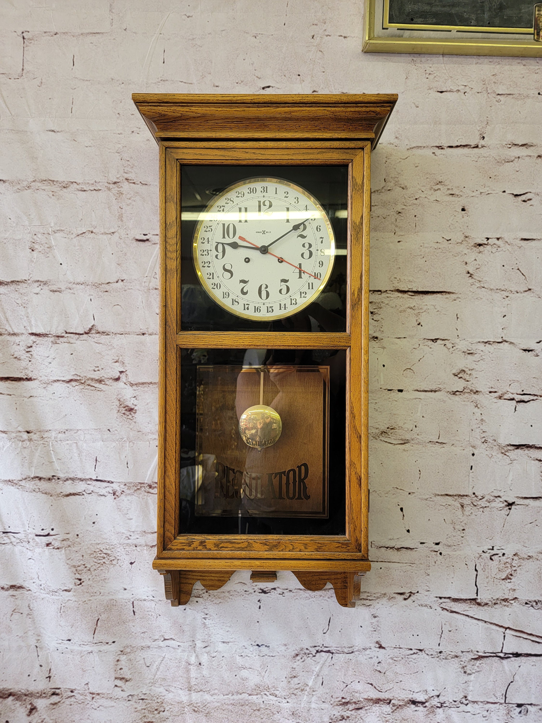 Antique Calumet Baking Soda Oak Advertising Regulator Clock, 57% OFF