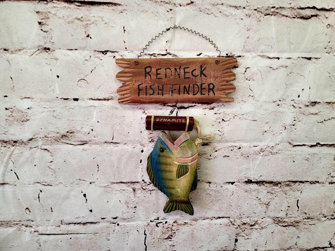 Redneck Fish Finder Wood Wall Decor - Etsy