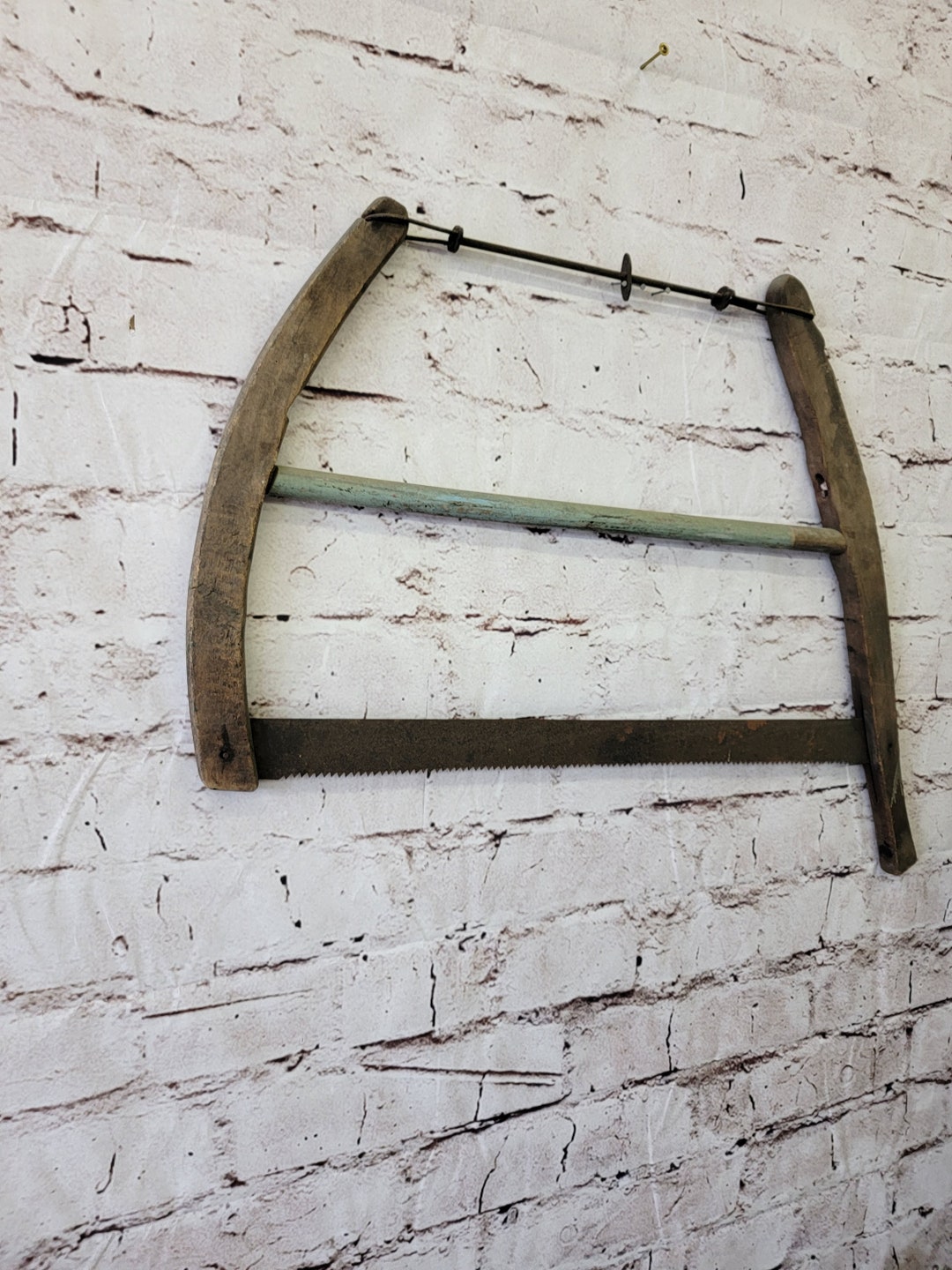 Farmhouse Antique Bow Saw Primitive Rustic Decor Cross Cut Saw Buck Saw ...