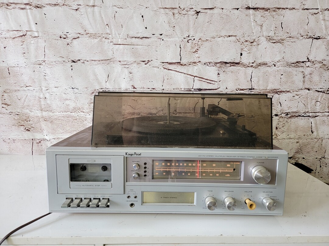 Vintage Kings Point AM/FM Stereo Multiplex Receiver 8 Track - Etsy