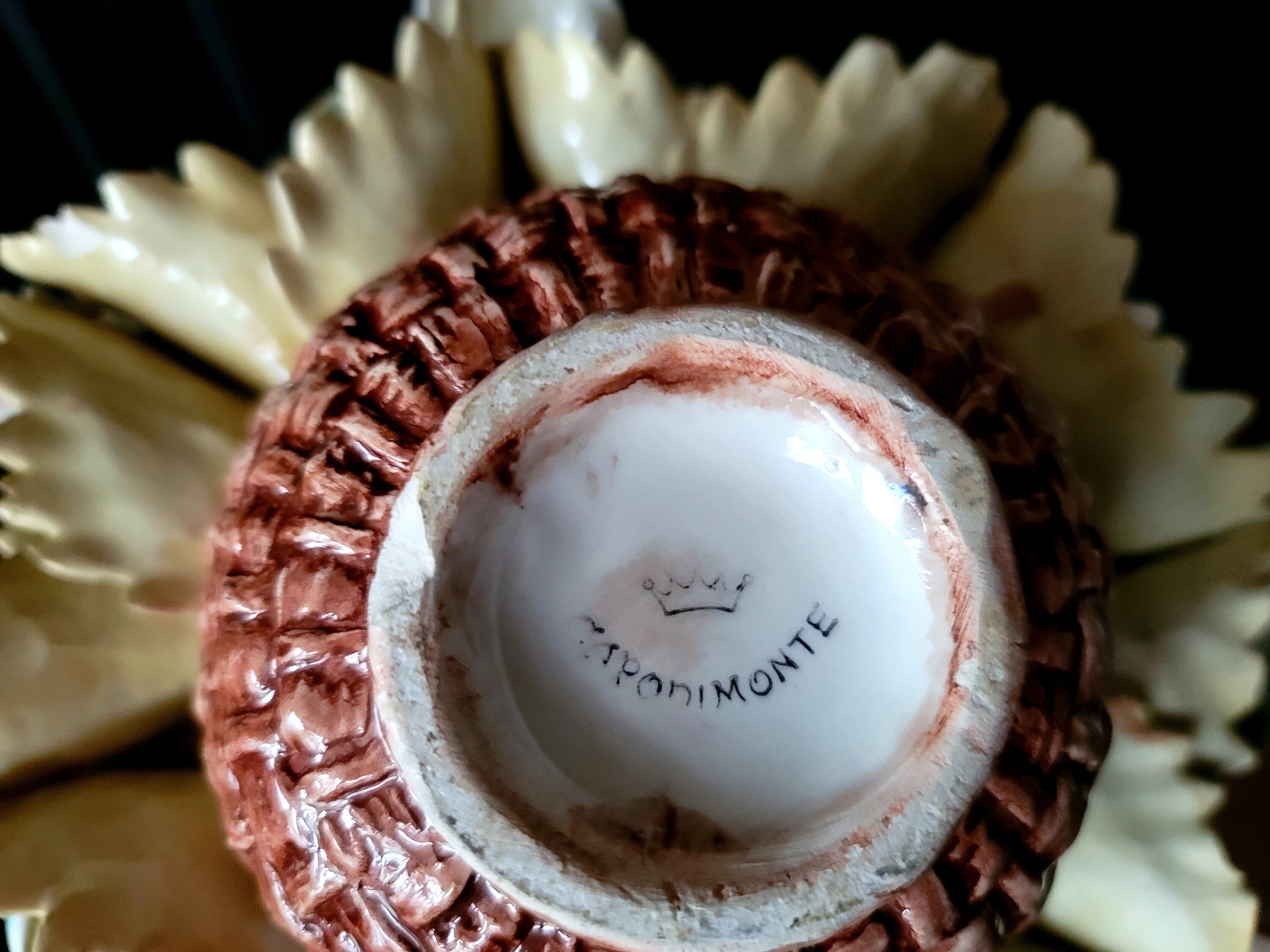 Vintage Large Capodimonte Floral Bouquet Italian Rose | Etsy