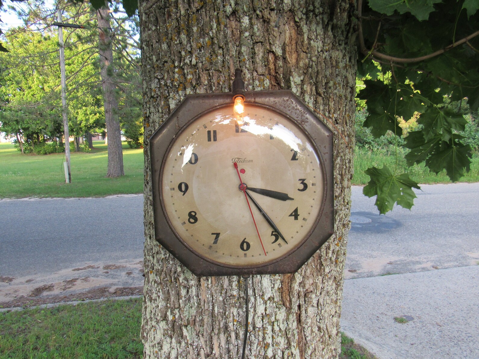 Rare Vintage Telechron Lighted Wall Clock Octagon Clock Art | Etsy