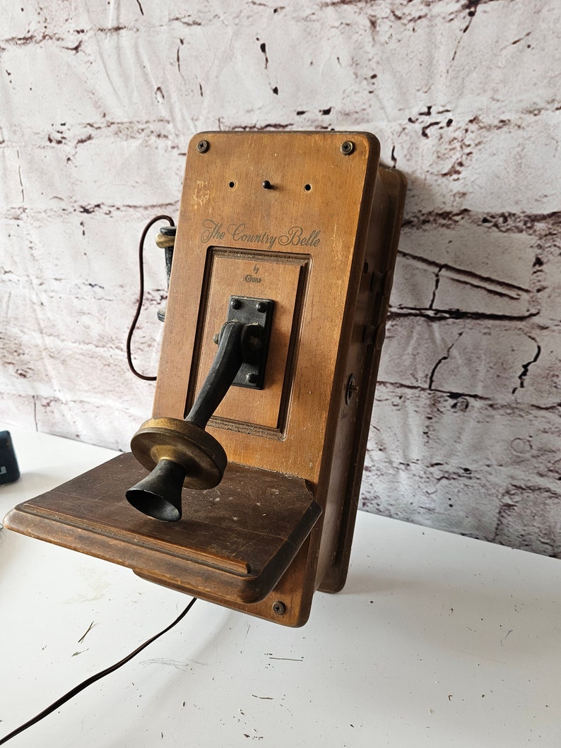 Antique Radio Wall Telephone the Country Belle Model 556 - Etsy