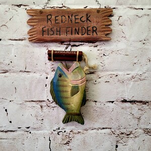 Redneck Fish Finder Wood Wall Decor - Etsy
