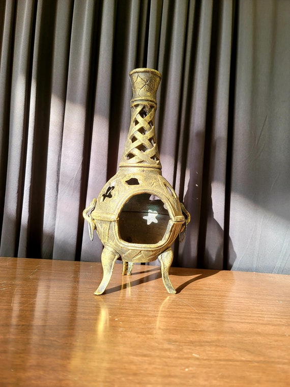 Vintage Brass Chiminea Candle Holder | Etsy