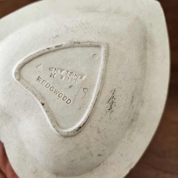 Wedgwood Spade Plate Green Trinket Dish England - Gem