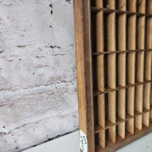 Printers Tray Vintage Printing Typeset Drawer Shadow Box Crate Wooden ...