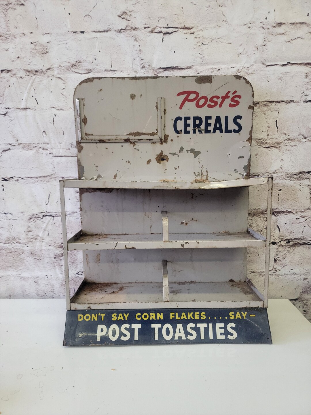 Vintage Post Cereal Counter Display, Store Display, "don't Say Corn ...