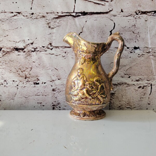 Luster Ware Pitcher - Etsy