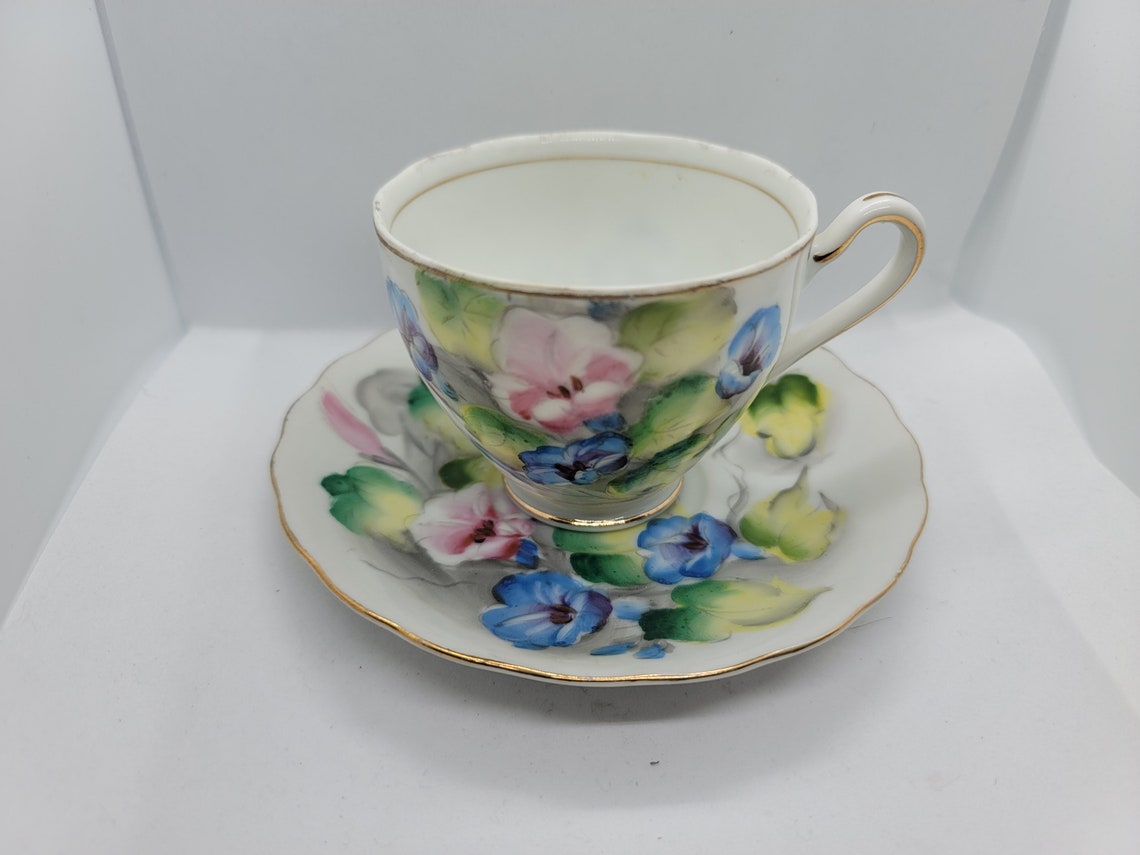 Kasuga Ware Fine China Porcelain Japan Flower of Month Cup No - Etsy